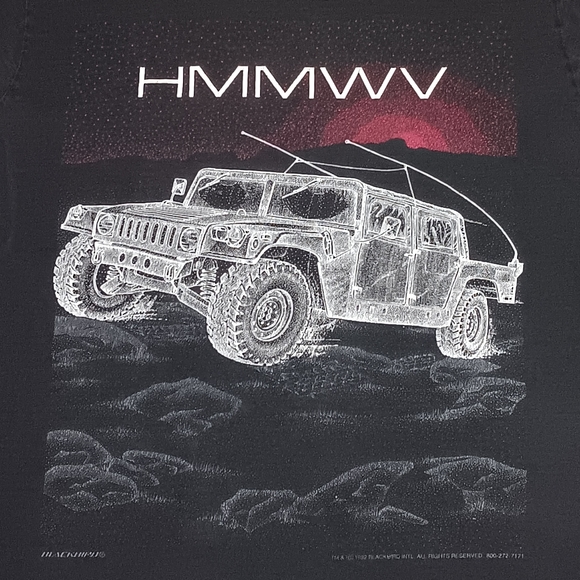 Vintage | Shirts | 992 Humvee Hmmwv Military Blackbird Vintage Shirt ...